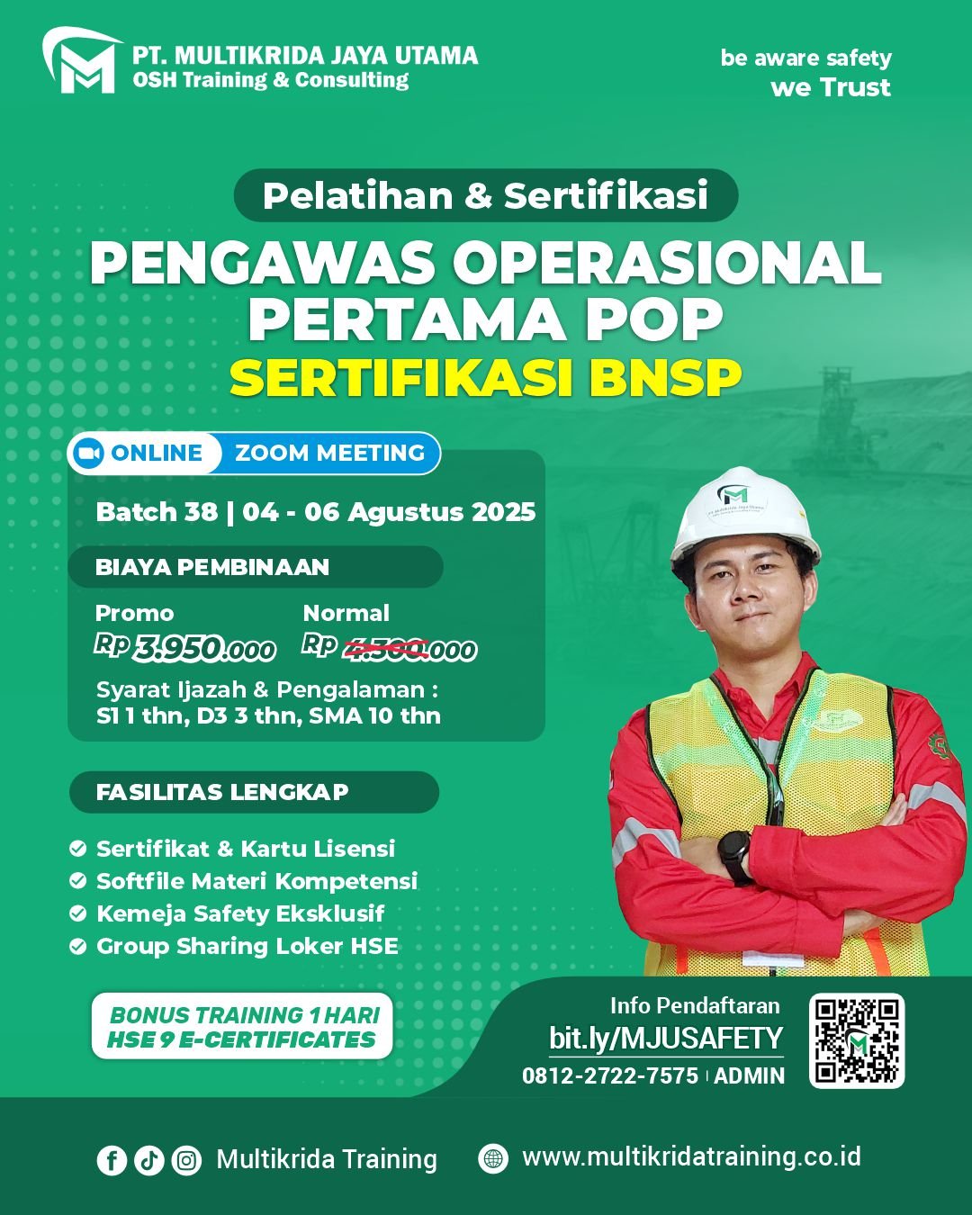 Pengawas Operasional Pertama BNSP - Multikrida Training
